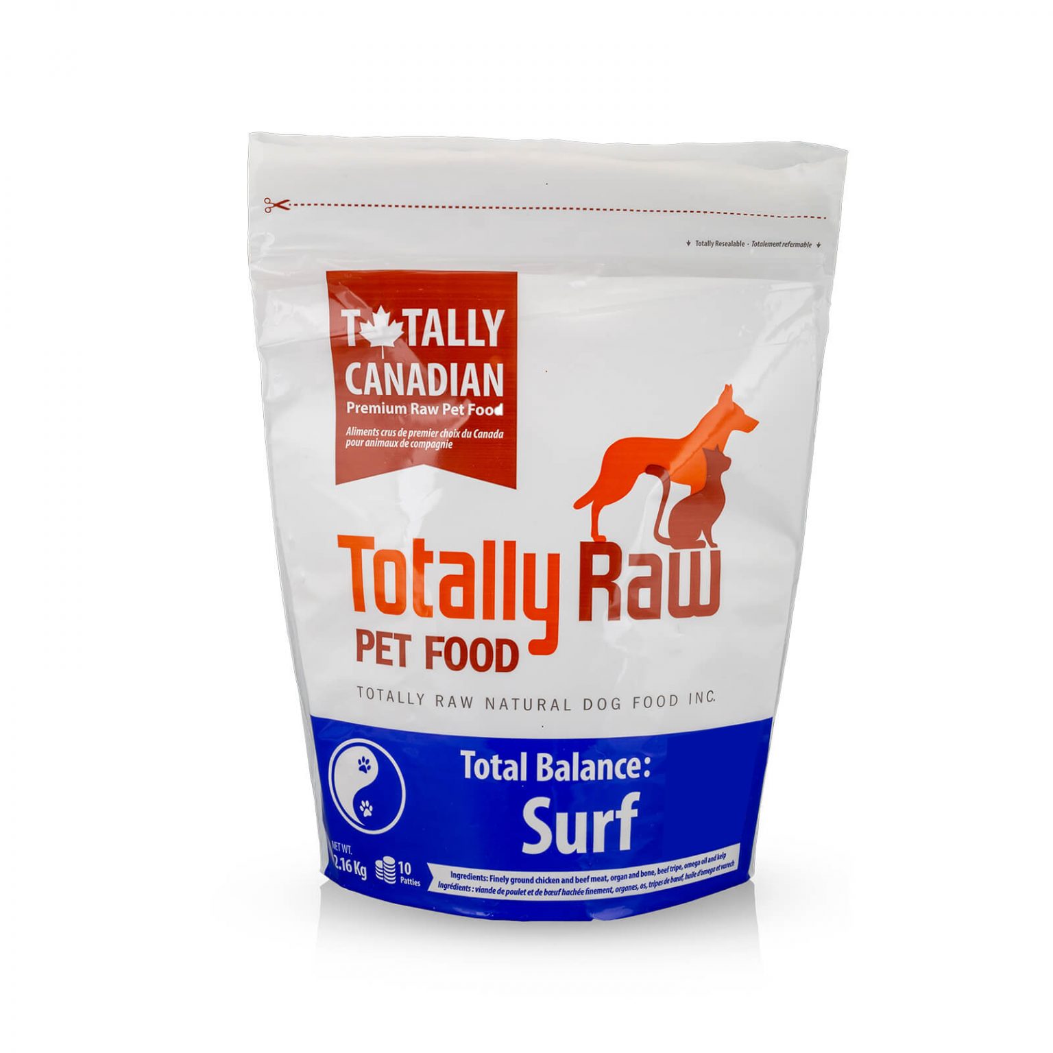 Surf - 10 Patty - Totally Raw Pet Food