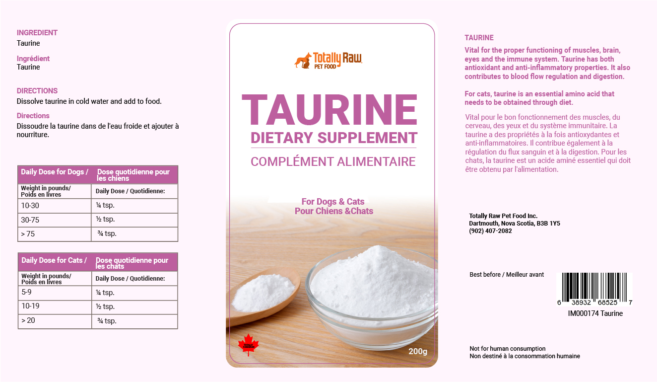 Taurine - Totally Raw Pet Food